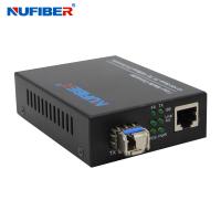 China IEEE 802.3 compliant 10/100M RJ45 To SFP Fiber Media Converter for sale