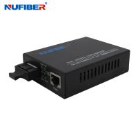 China SM SC 20km Gigabit Fiber To UTP 30W POE Media Converter For CCTV Camera for sale