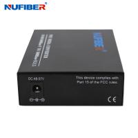 China SM SC 20km Gigabit Fiber To UTP 30W POE Media Converter For CCTV Camera for sale
