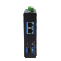 China NF512G-SFP SFP To 2 UTP Din Rail Industrial Ethernet Switch 10/100/1000M for sale