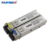 China Simplex SM 1310 / 1550nm 20km LC WDM 1.25G SFP Module Compatible With Cisco for sale