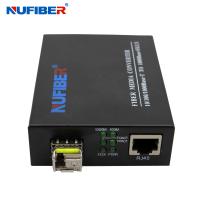 China 10/100/1000M Gigabit Ethernet UTP SFP Media Converter for sale