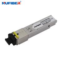 China 1.25G SFP Module WDM 40km 1310nm / 1550nm SFP Transceiver SC DDM for sale