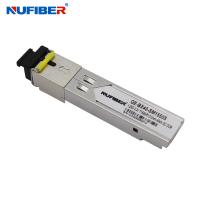 China 1.25G SFP Module WDM 40km 1310nm / 1550nm SFP Transceiver SC DDM for sale