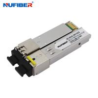 China 1.25Gbps Bidi Simplex SFP Module Gigabit SFP Transceiver 1310nm/1550nm 20km SC DDM for sale