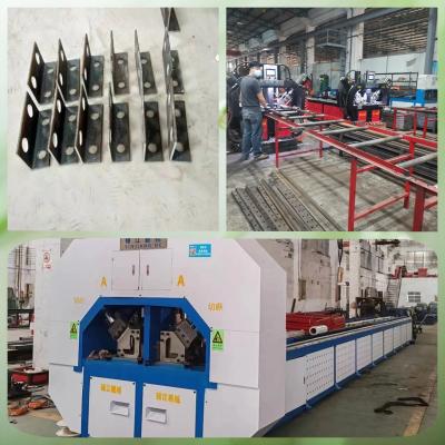 China 3500kg Red10M Angle Steel Punch Shear Machine 15kW Power Punching 50mm for sale