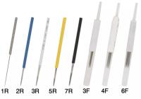 China 0.35mm 1R Tattoo Needle Makeup Eyebrow Tattoo Microblading Needle for sale