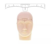 China 16.9 *5.6cm Eyebrow Tool Ruler White Simple And Practical Brow Lamination Supplies Kit for sale