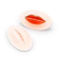 China 5D Tattoo Silicone Lip Practice Skin Permanent Microblade Complete Realistic Practice Silicone Lip for sale