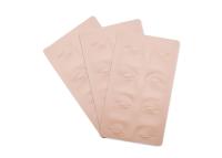 China Realistic Silicone Washable Permanent Makeup Practice Skin 26.1*15.1*0.1cm for sale