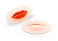 China 7.8cm*5.1cm 25G / Piece 3D Lip Practice Skin Soft Silicone Microneedling for sale