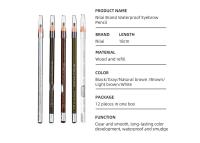 China 18cm Eyebrow Pencil Brow Liner For Makeup Long Lasting Peel Off Pull Line for sale