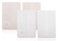 China Silicone 1.5mm Inkless Practice Skin Milk White With Gold Lines for sale