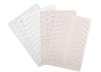 China Silicone 1.5mm Inkless Practice Skin Milk White With Gold Lines for sale