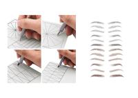 China Dual Sided Printing Microblade Tattoo Eyebrow Exercise Skin Eyebrow Cosmetic Permanent Makeup Silicone Training Skin for sale