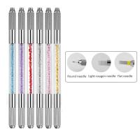 China Acrylic Double Head Microblading Tattoo Pen Eyebrow Permanent Makeup Tools for sale