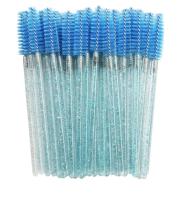 China Eyelash Extension Crystal Mascara Brush Disposable Eyelash Brush Brow Lash for sale