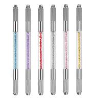 China Crystal Microblading Tattoo Pen Double Headed Microblading Permanent Eyebrow Makeup for sale