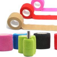 China Non Woven Self Adhesive Tape Tattoo Elastic Cohesive Bandage Cover Wrap Grips Tape for sale