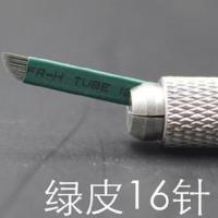 China PCD Permanent Makeup Eyebrow Tattoo Needles For Manual Tattoo Pen 16 Pin Needle for sale