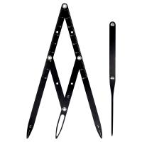 China Eyebrow Golden Ratio Ruler Flexible Removable Eyebrow Measuring Caliper for sale
