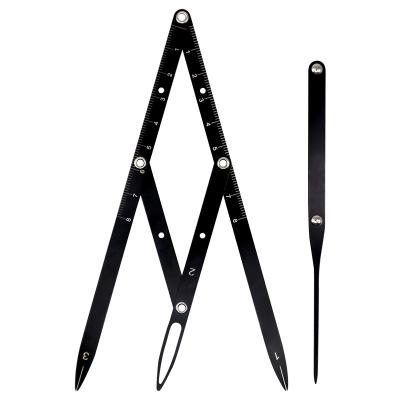 China Eyebrow Golden Ratio Ruler Flexible Removable Eyebrow Measuring Caliper for sale