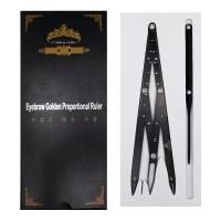China Eyebrow Golden Ratio Ruler Flexible Removable Eyebrow Measuring Caliper for sale