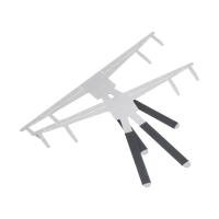 China Light Weight Eyebrow Microblading Tool SS 3 Point Positioning Measuring Ruler for sale