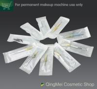 China Stainless Steel Lip / Eyebrow / Eyeliner Tattoo Machine Needle , Precision Sterile Tattoo Needles for sale