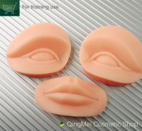 China China practice makeup sheets supplier Reusable Permanent Makeup Practice Skin , Soft Makeup Mannequin Head for sale