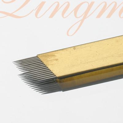 China Standard 0.3mm Cosmetic Tattoo Machine Needle , Disposable Permanent Makeup Needles for sale