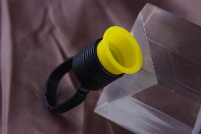 China Black / Yellow Permanent Makeup Accessories Tattoo Ink Ring Caps Plastic Material for sale