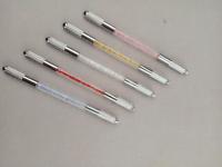 China Wholesale Price Double-headed Tattoo Manual Pen Crystal Acrylic Microblading Permanent Makeup Pen for 3D Eyebrow for sale