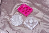 China 3 Colors Acrylic Tattoo Ink Holder For Eyebrow Pigment / Eyelash Extension Glue Cups for sale