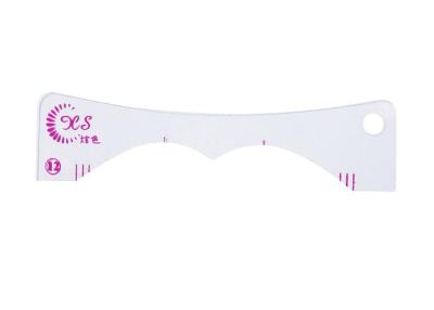 China 10cm Harmless Silica Gel Eyebrow Microblading Tool Stencil , Eyebrow Measuring Ruler Tool for sale