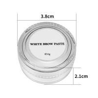 China ODM 10g White Brow Paste Secure Eyebrow For Microblading Lip for sale