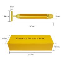 China Stainless Steel T Shape Gold Energy Beauty Bar Sculpt Firm And Smooth Face for sale