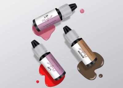 China 6ML Emulsion Permanent Makeup Pigments Eyebrow Cosmetics Tattoo Lip Blush Color for sale