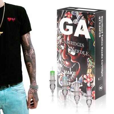 China 20pcs Disposable Tattoo Needles 7RL Stainless Steel Cartridges for sale