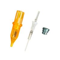 China Yellow Dragonfly Tattoo Cartridge Needles 20pcs Stainless Steel for sale