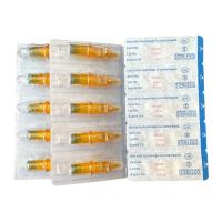 China Yellow Dragonfly Tattoo Cartridge Needles 20pcs Stainless Steel for sale