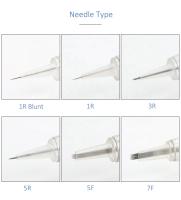 China Medical Grade Stainless Steel Permanent Makeup Tattoo Needles 1R 3R 5R 5F 7F for sale