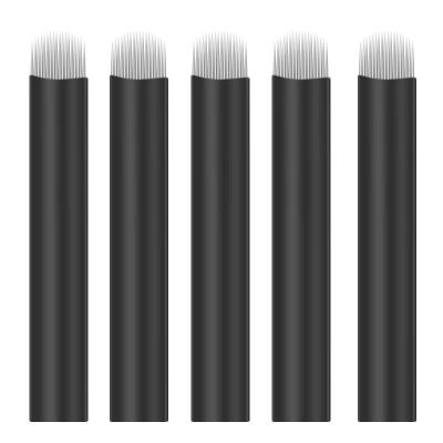 China Sharp and Flexible 0.16/0.18 mm Microblading Needle for Permanent Eyebrow Tattoo Tool for sale