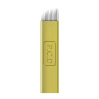China Medical Grade Stainless Steel Microblading Needle 0.25mm Thickness 12F/14F/18U Model 500pcs/Box for Permanent Makeup for sale