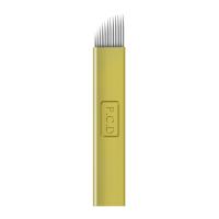 China Medical Grade Stainless Steel Microblading Needle 0.25mm Thickness 12F/14F/18U Model 500pcs/Box for Permanent Makeup for sale