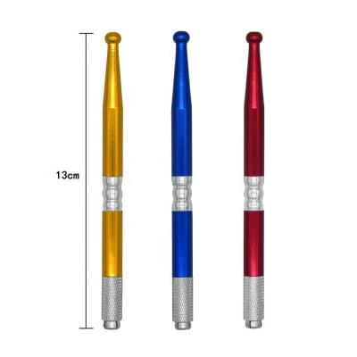 China Professional Microblading Pen with Crossing Lock-Needle Device Multiple Needle Types and Lightweight Aluminum Alloy Design for sale