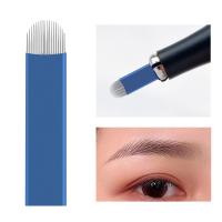 China Disposable Sterilized 316 Stainless Steel 0.20mm U18 U16 Pins Tattoo Needle for Permanent Makeup for sale