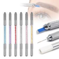 China Microblading Tattoo Pen and Microblading Crystal Pen with 14.2X0.7X0.7 cm Size 0.025 kg Weight and 100pcs/bag Packing for sale