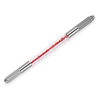 China Professional Microblading Tattoo Pen with 14.2cm Length Stainless Steel and Plastic Double Head Design for Eyebrow Microblading for sale