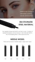 China Disposable Microblade Pen with 0.16/0.18/0.20mm Blades and 14F/16F/18F/16U/18U Sizes for Eyebrow Tattoo for sale
